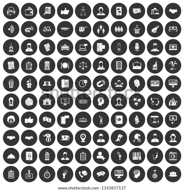 100 Coherence Icons Set Simple Style Stock Illustration 1143657137 ...