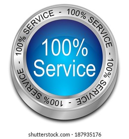 100 Service Button Stock Illustration 187935176 | Shutterstock