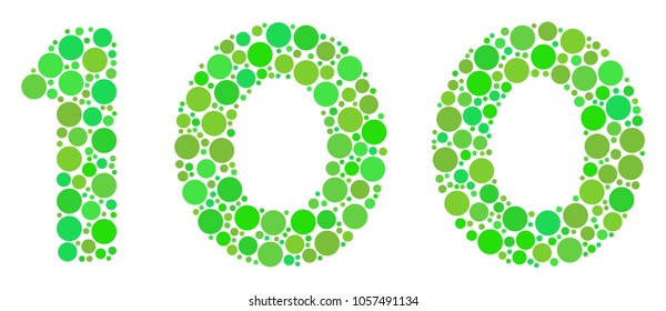 100 Text Collage Dots Variable Sizes Stock Illustration 1057491134 ...