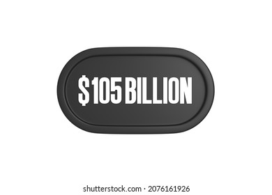 105 Billion Dollars 3d Render Black 库存插图 2076161926 | Shutterstock
