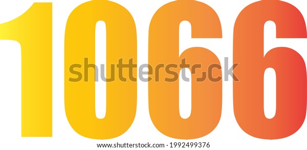 1066 Number Text Gradient Stock Illustration 1992499376 | Shutterstock
