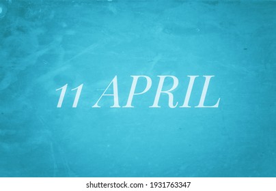11 April Calender Dated Sky Background Stock Illustration 1931763347 ...
