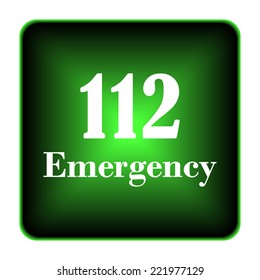 112 Emergency Icon Internet Button On Stock Illustration 221977129 ...