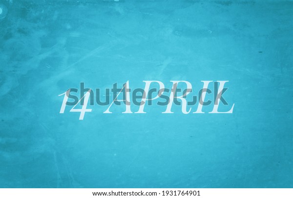14 April Calender Dated Sky Background Stock Illustration 1931764901 ...