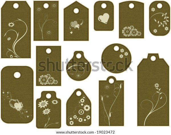 14 Tags Labels Stock Illustration 19023472 | Shutterstock