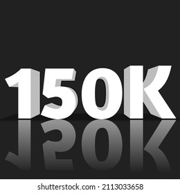 150k 3d Text Effects Eflection Black Stock Illustration 2113033658