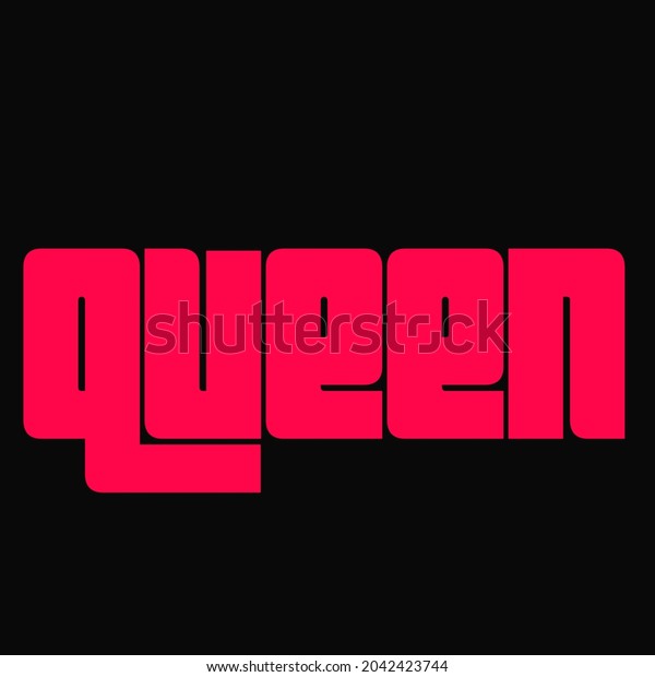 16 September 2021 Queen Script Cursive Stock Illustration 2042423744 ...