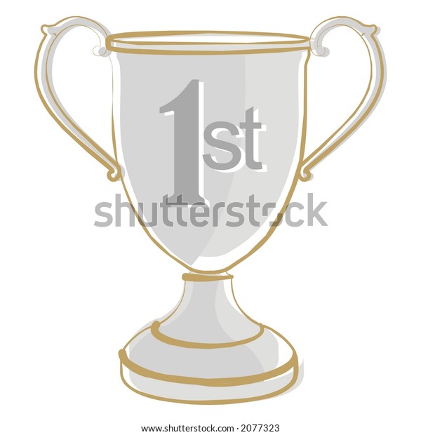 1st Place Trophy Stock Illustration 2077323