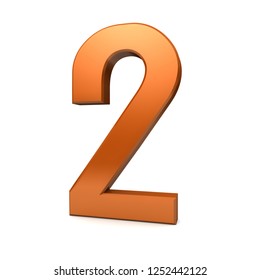 Coral Number 2 3d Rendered Glossy Stock Illustration 1485115442