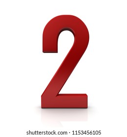 Coral Number 2 3d Rendered Glossy Stock Illustration 1485115442