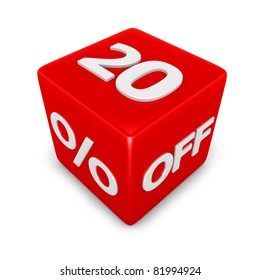 20 Off 3d Render Stock Illustration 81994924