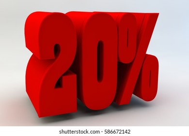 20 Per Cent 3d Text Stock Illustration 586672142 | Shutterstock