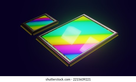 200 Megapixel Digital Camera Sensor Compared Stock Illustration ...