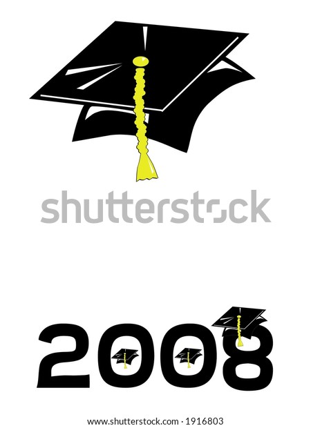 2008 Graduation Cap Stock Illustration 1916803 | Shutterstock