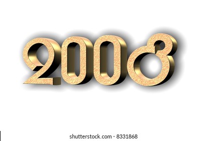 2008 Text Shadow Stock Illustration 8331868 | Shutterstock