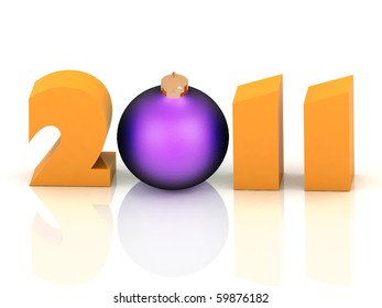 2011 Year Isolated 3d Image Stock Illustration 59876182