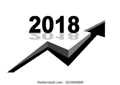 2018 Growth Chart Stock Illustration 1015042840 | Shutterstock