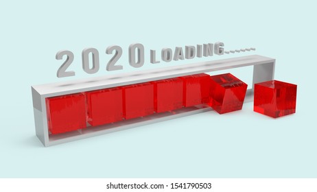 2020 Loading 3d Rendering Holiday Content Stock Illustration 1541790503 ...