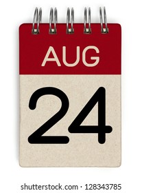 24 August Calendar Stock Illustration 128343785 | Shutterstock