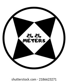 24 24 Meter Size Something Unique Stock Illustration 2186623271 ...