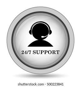 247 Support Icon Black Website Button 스톡 일러스트 548955514 | Shutterstock