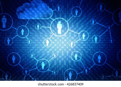2d Business Cloud Network Stock Illustration 426837409 | Shutterstock