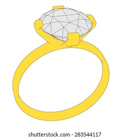2d Cartoon Image Ring : illustration de stock 283544117 | Shutterstock