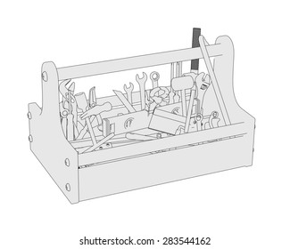 2d Cartoon Image Toolbox Stock Illustration 283544162 | Shutterstock