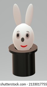 2d Hare White Hat Stock Illustration 2133017755 | Shutterstock