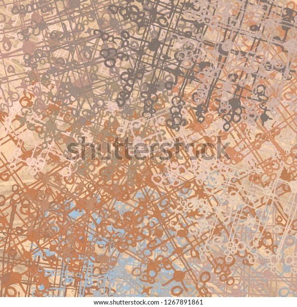 2d Illustration Backdrop Image Abstract Painting Stock Illustration ...