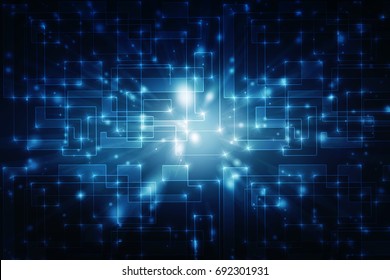 2d Illustration High Tech Background Stock Illustration 692301931