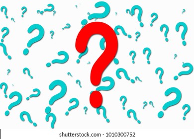 Contours Persons Ear Plenty Question Marks Stock Vector (Royalty Free ...