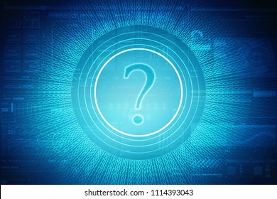 2d Illustration Question Mark Stock Illustration 1114393043 | Shutterstock