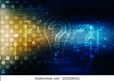 2d Illustration Question Mark Stock Illustration 1210334152 | Shutterstock