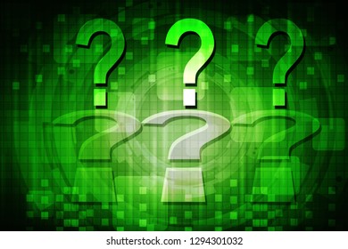 2d Illustration Question Mark Stock Illustration 1294301032 | Shutterstock