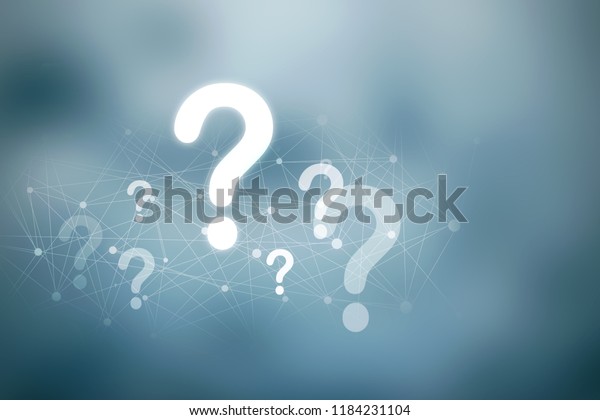 2d Illustration Question Mark Stock Illustration 1184231104