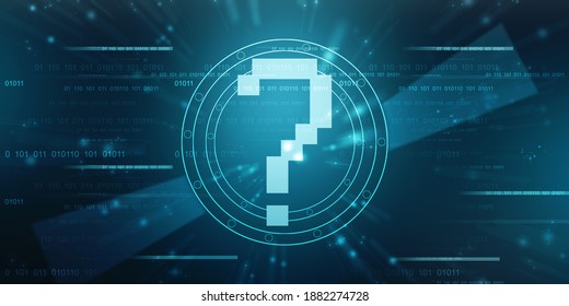 2d Illustration Question Mark Background Stock Illustration 1882274728 ...
