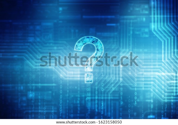 2d Illustration Question Mark Background Stock Illustration 1623158050 ...