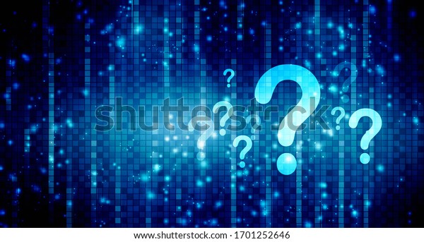 2d Illustration Question Mark Background Stock Illustration 1701252646