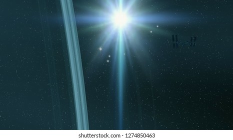 2d Illustration Realistic Star Pattern Background Stock Illustration ...