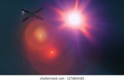 2d Illustration Realistic Star Pattern Background Stock Illustration ...