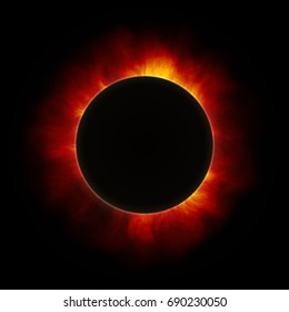 Solar Eclipse Background Stock Photo (Edit Now) 694550695
