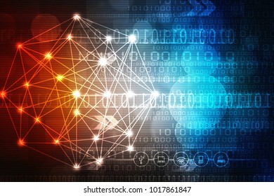 2d Illustration Technology Background Stock Illustration 1017861847 ...