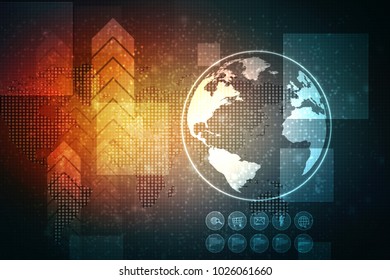 2d Illustration Technology Background Stock Illustration 1026061660 ...