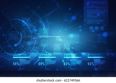 Technology Information Background Design Template Stock Vector (Royalty ...