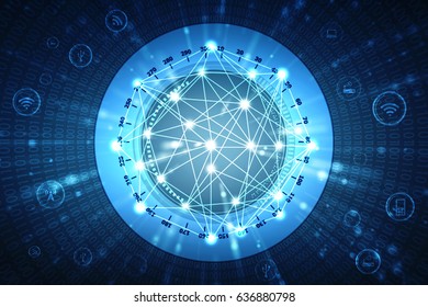 2d Illustration Technology Background Stock Illustration 636880798 ...