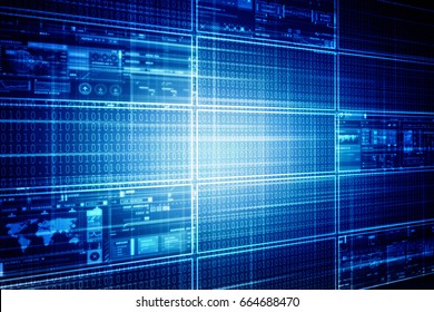 2d Illustration Technology Background Stock Illustration 664688470 ...