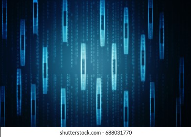 Digital Hacker Security Tech Particle Grid Stock Illustration 1444425806