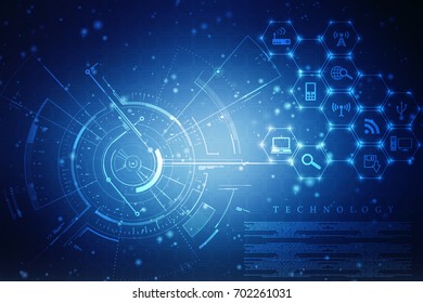 2d Illustration Technology Background Stock Illustration 702261031 ...