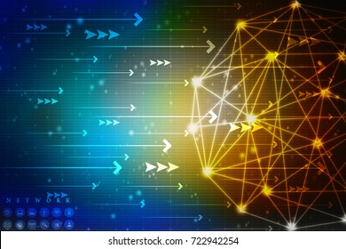 2d Illustration Technology Background Stock Illustration 722942254 ...
